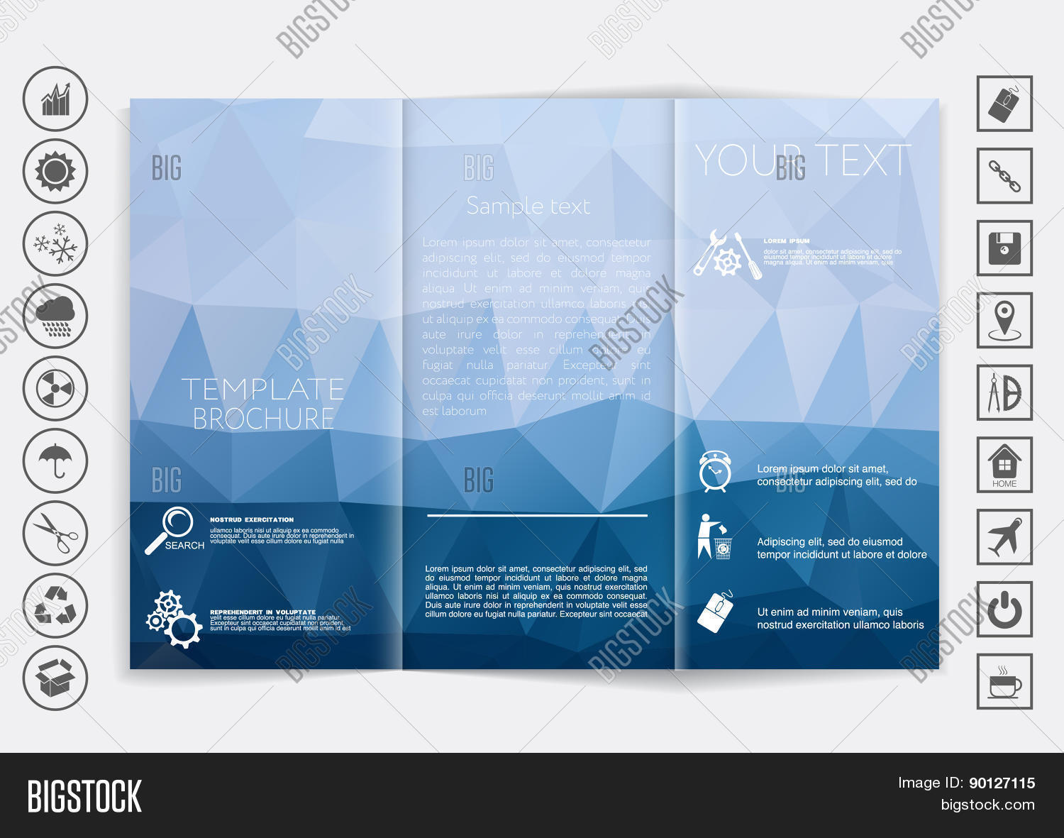 Tri-fold Brochure Vector & Photo (Free Trial) | Bigstock