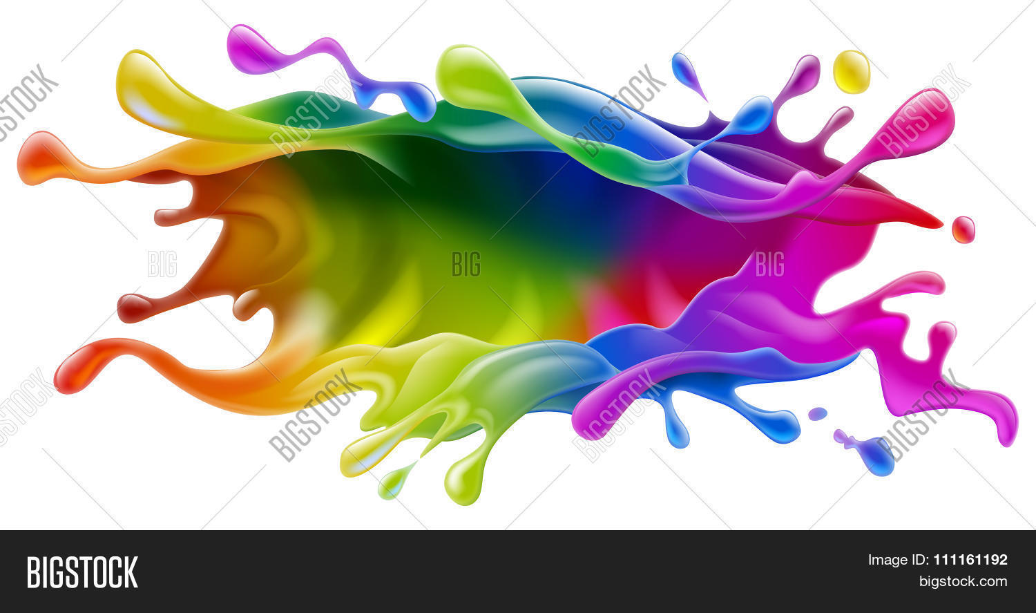 Paint Splash Design Vector & Photo (Free Trial) | Bigstock