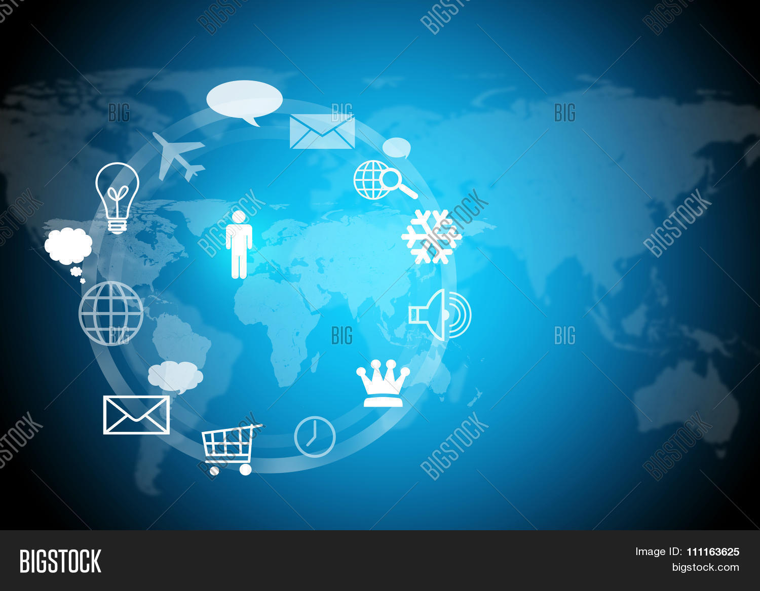 World Map Computer Image & Photo (Free Trial) | Bigstock