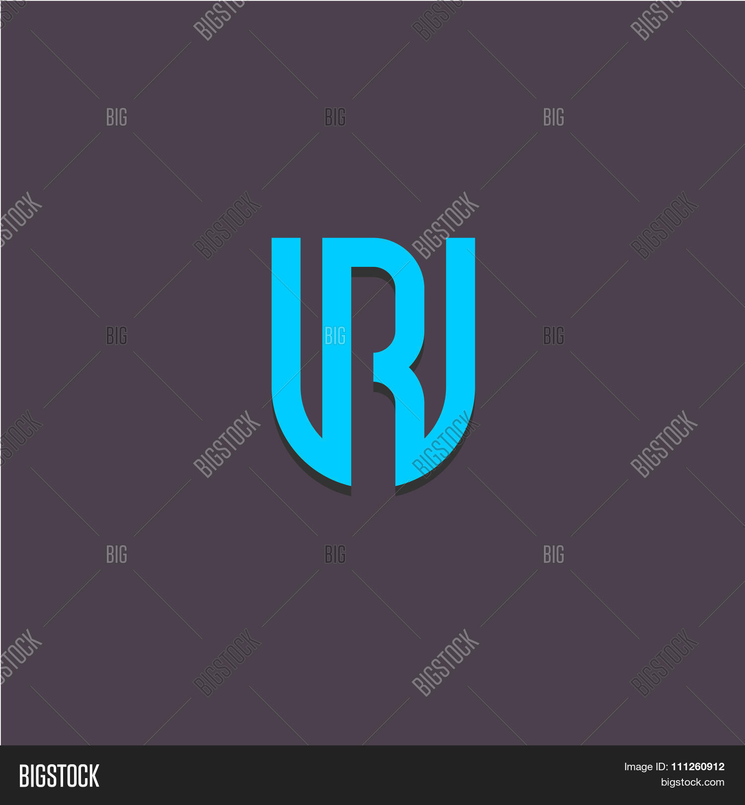 Letters U R Logo Vector & Photo (Free Trial) | Bigstock
