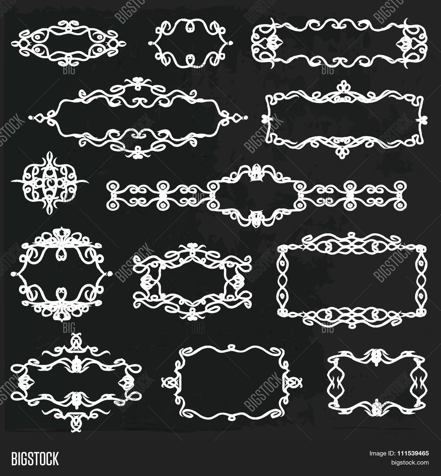 Borders Monograms Vector & Photo (Free Trial) | Bigstock