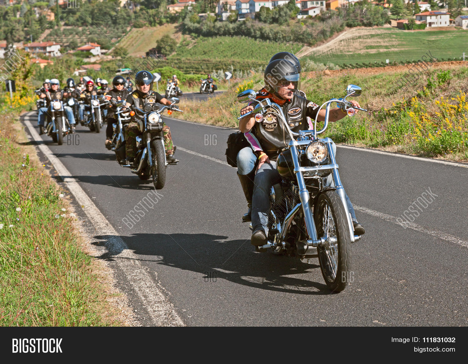 Bikers Riding Harley Image & Photo (Free Trial) | Bigstock