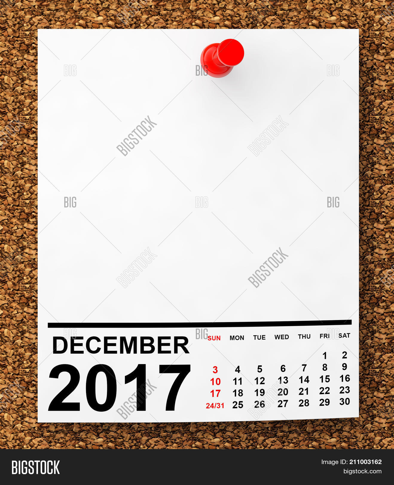 Calendar December 2017 Image & Photo (Free Trial) | Bigstock