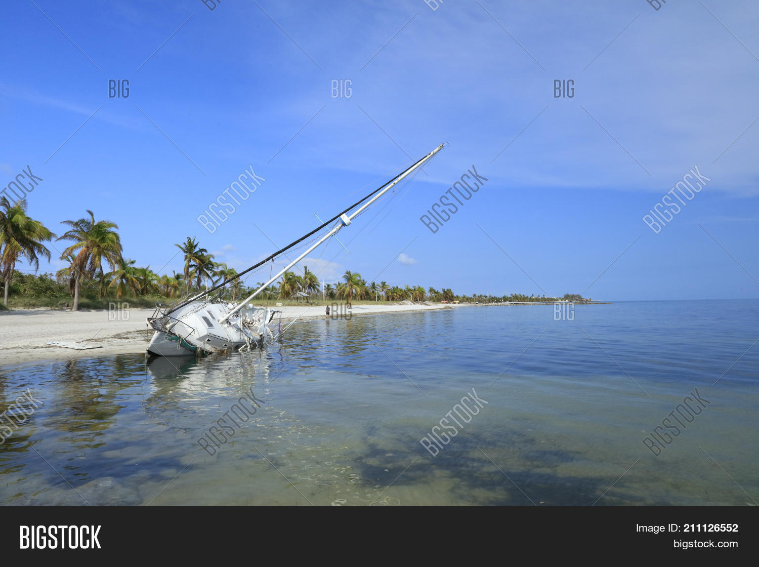 Boat Washed On Image & Photo (Free Trial) | Bigstock