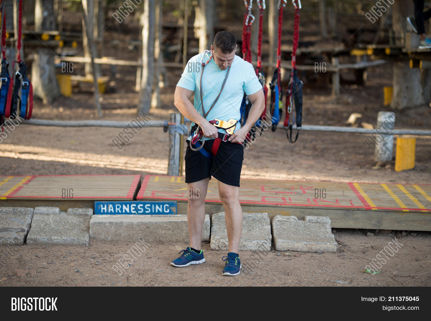 Man Wearing Harness Image & Photo (Free Trial) | Bigstock