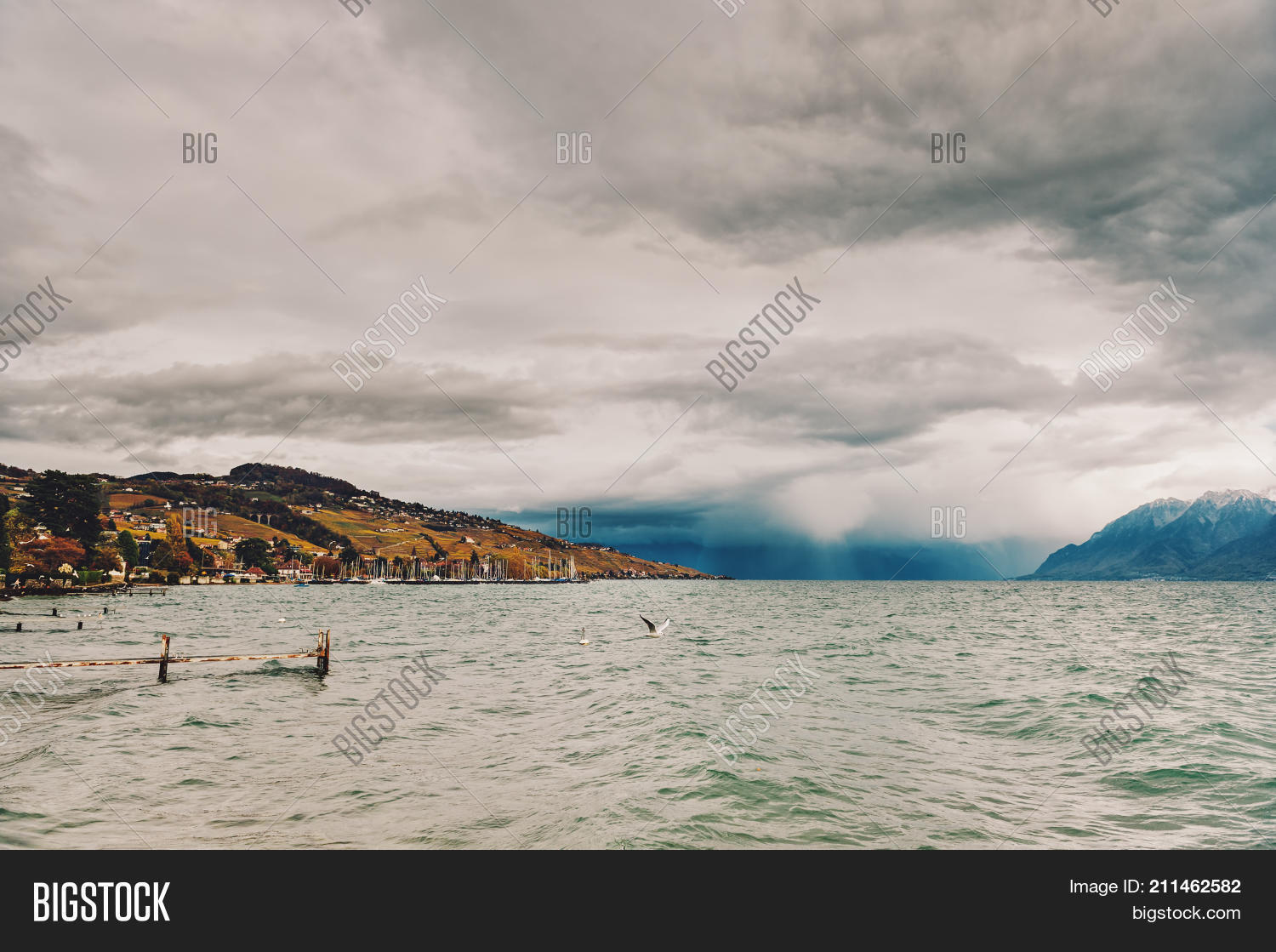Coming Storm Over Lake Image & Photo (Free Trial) | Bigstock