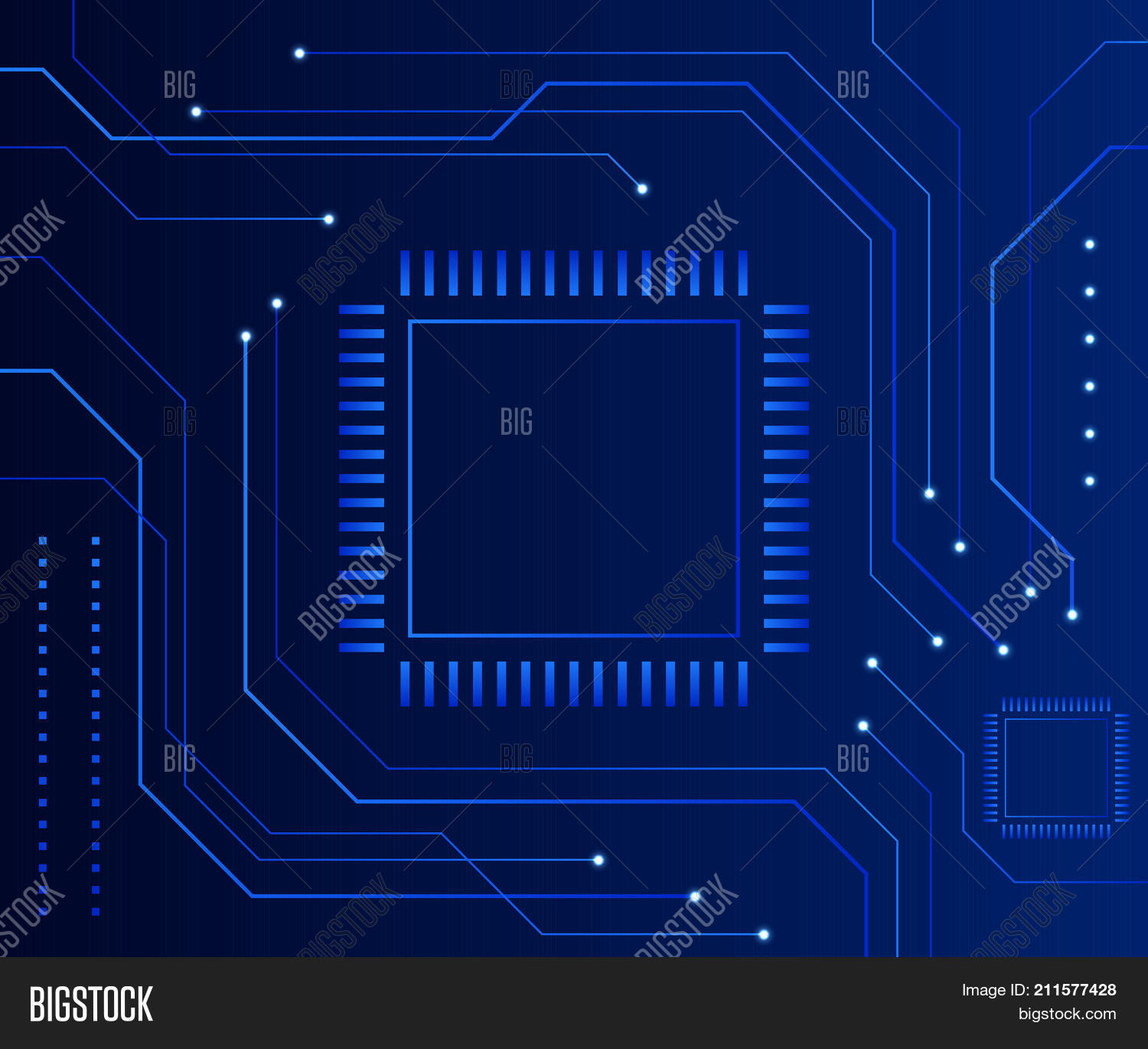 Electronic Blue Vector & Photo (Free Trial) | Bigstock