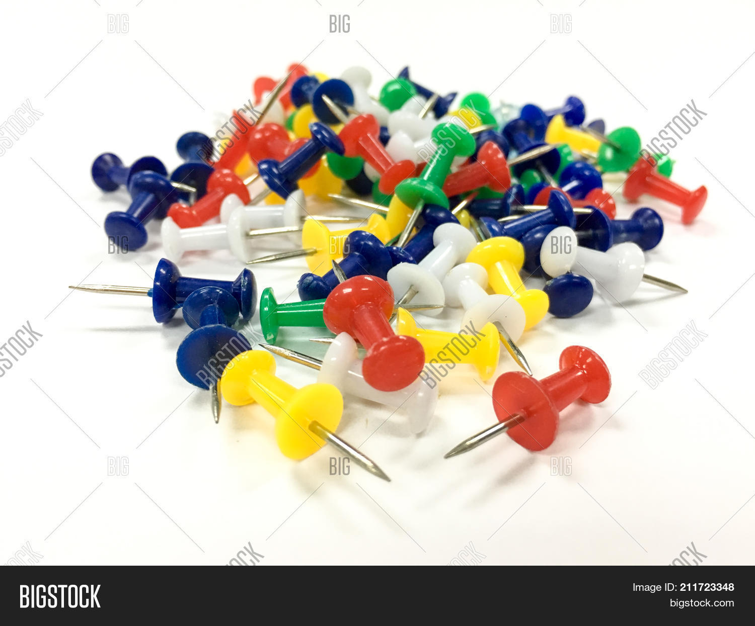 Drawing Pin Isolated Image & Photo (Free Trial) | Bigstock