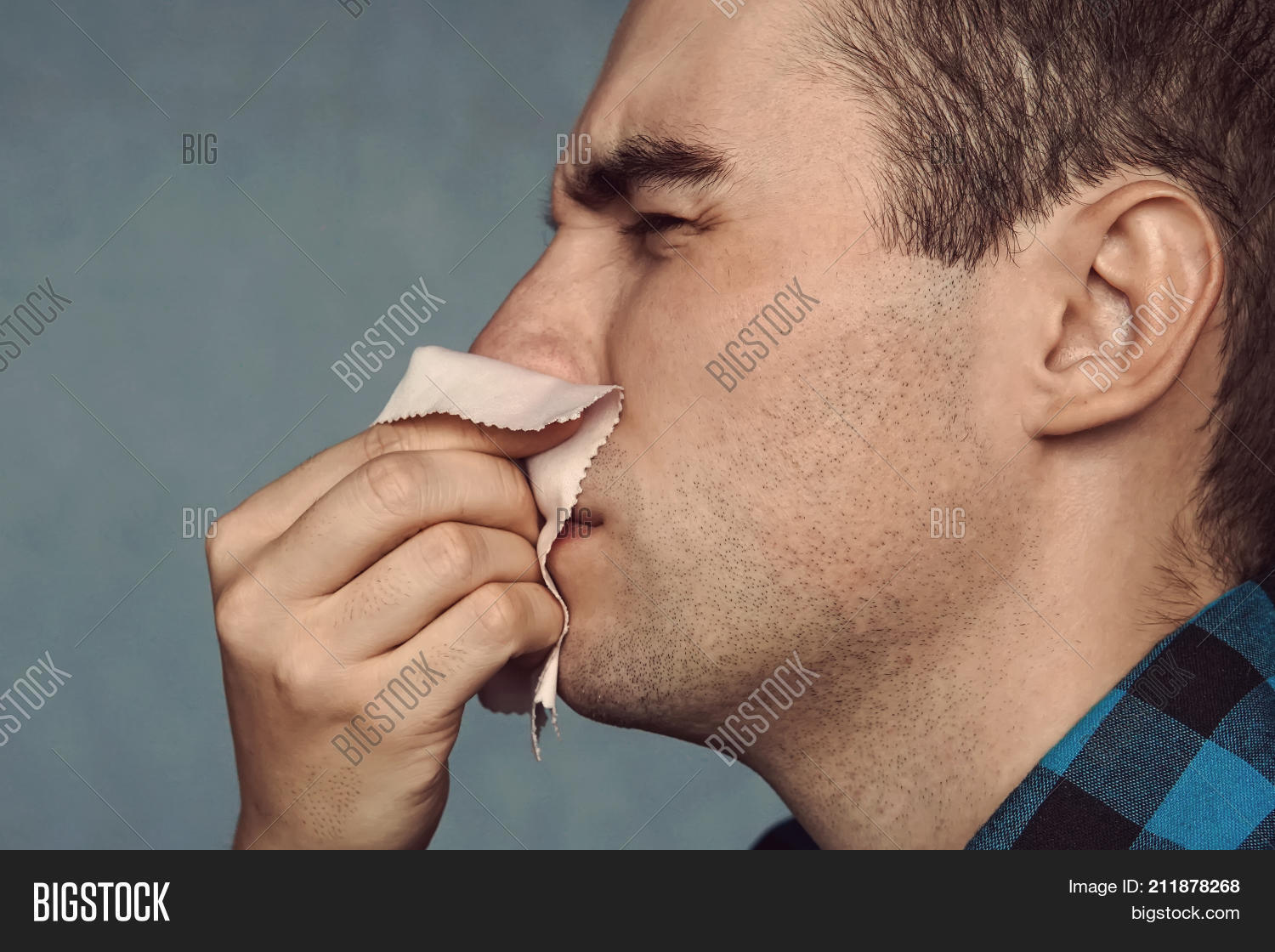 Man Has Runny Nose Image & Photo (Free Trial) | Bigstock