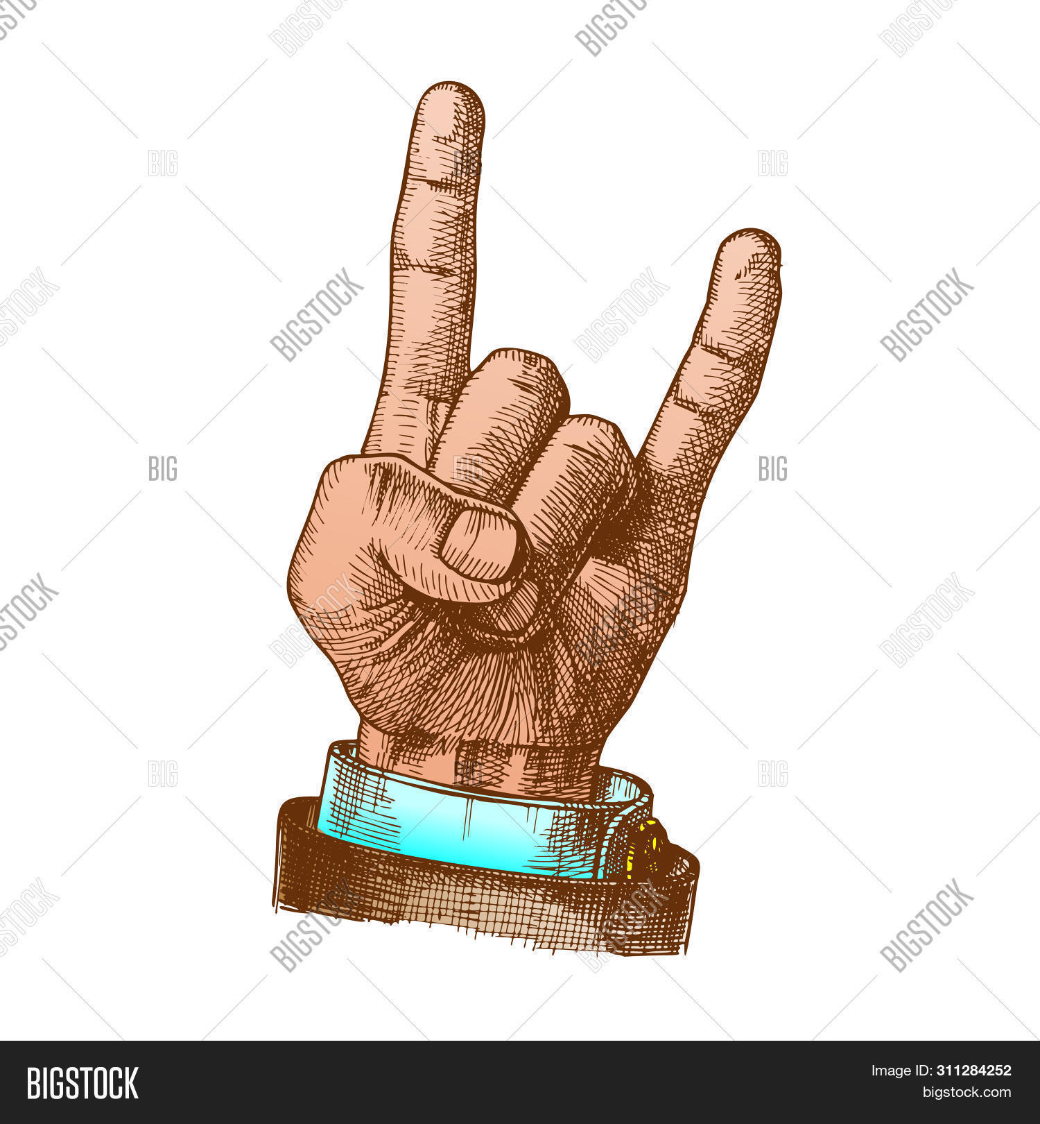 Male Hand Make Goat Image & Photo (Free Trial) | Bigstock