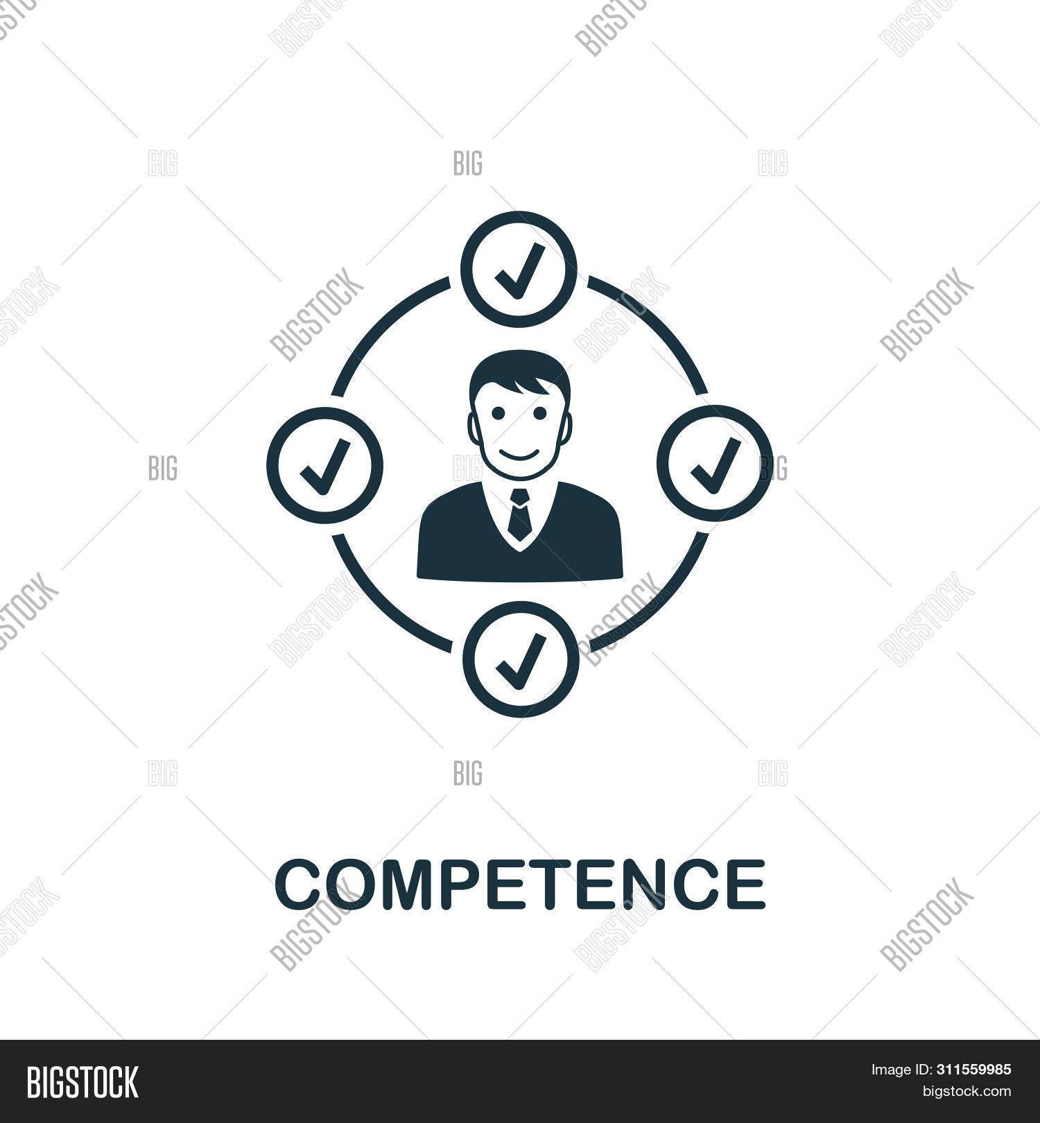Imagen y foto Competence Icon (prueba gratis) | Bigstock