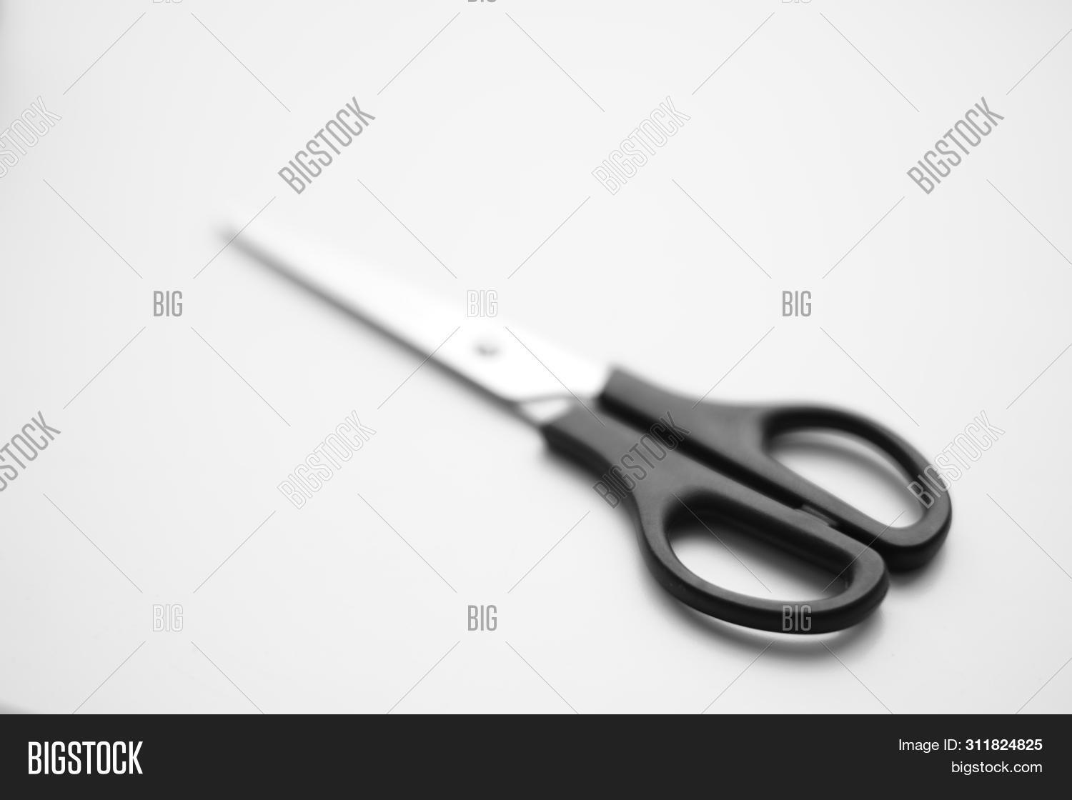 Scissors Black Handle Image & Photo (Free Trial) | Bigstock