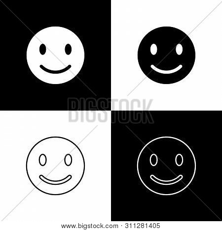 Set Smile Face Icons Vector & Photo (Free Trial) | Bigstock
