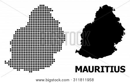 Dot Map Mauritius Vector & Photo (Free Trial) | Bigstock