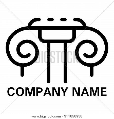 Greek Column Logo. Image & Photo (Free Trial) | Bigstock