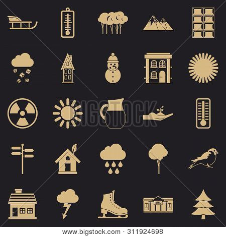 Chalet Icons Set. Image & Photo (Free Trial) | Bigstock