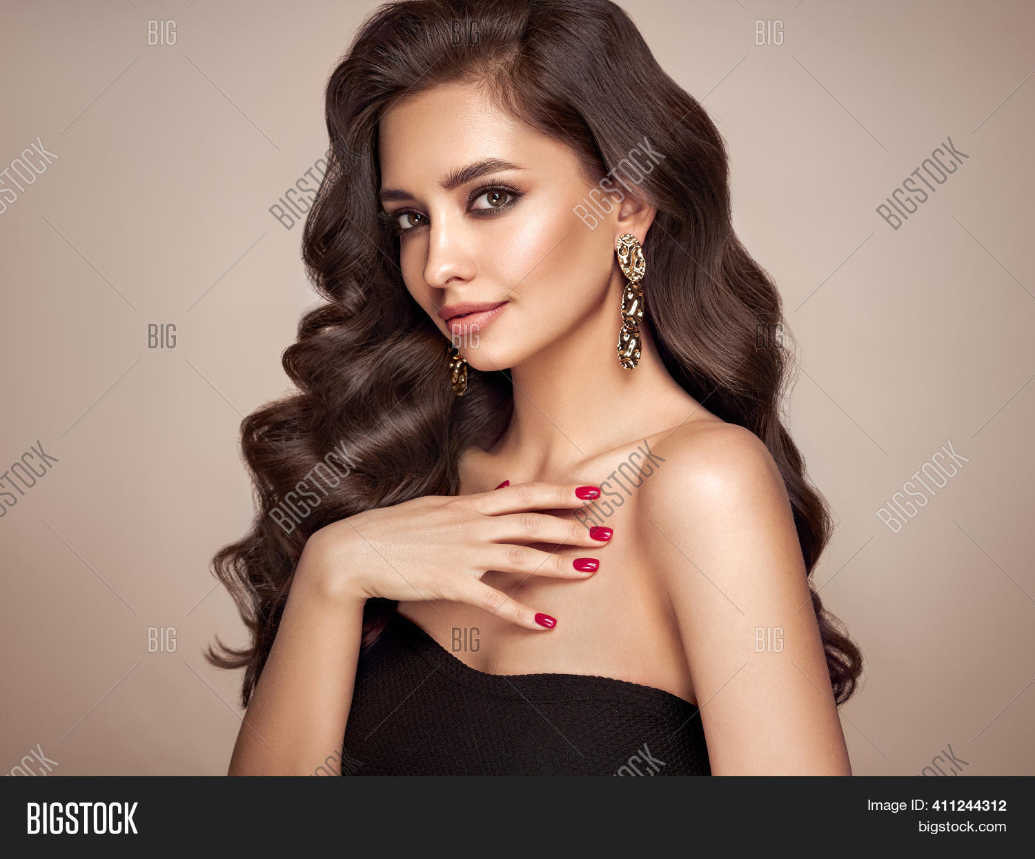 Brunette Girl Perfect Image And Photo Free Trial Bigstock