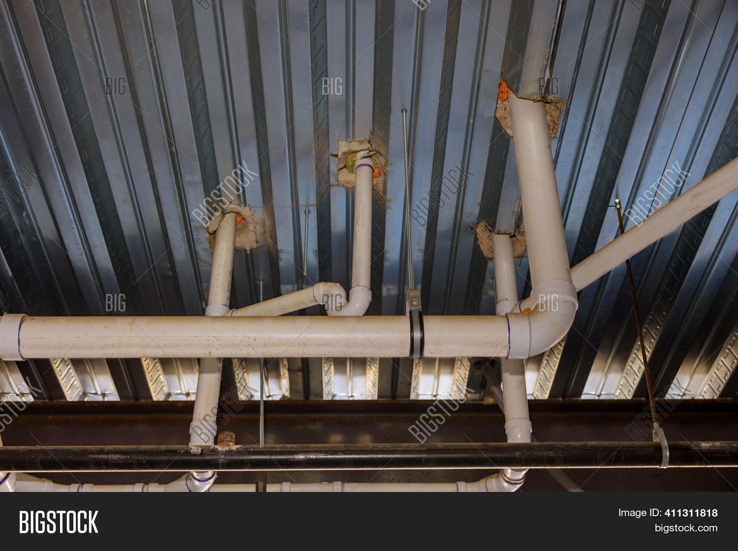 Pvc Pipe Drain System Image & Photo (Free Trial) | Bigstock