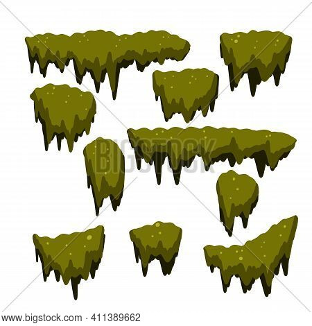 Set Swamp Moss Vector & Photo (Free Trial) | Bigstock