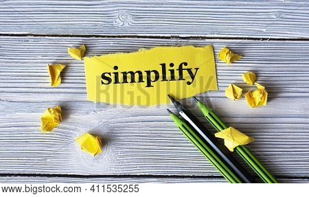 Simplify - Word On Image & Photo (Free Trial) | Bigstock