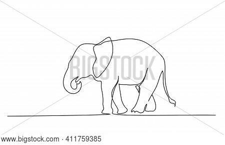 Elephant Walking Vector & Photo (Free Trial) | Bigstock