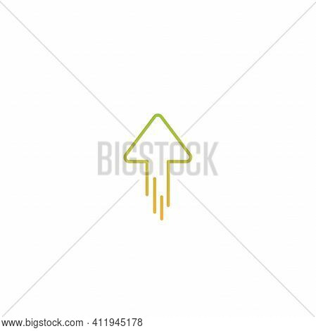 Green Line Arrow Vector & Photo (Free Trial) | Bigstock