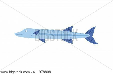 Cute Smiling Sea Pike Vector & Photo (Free Trial) | Bigstock
