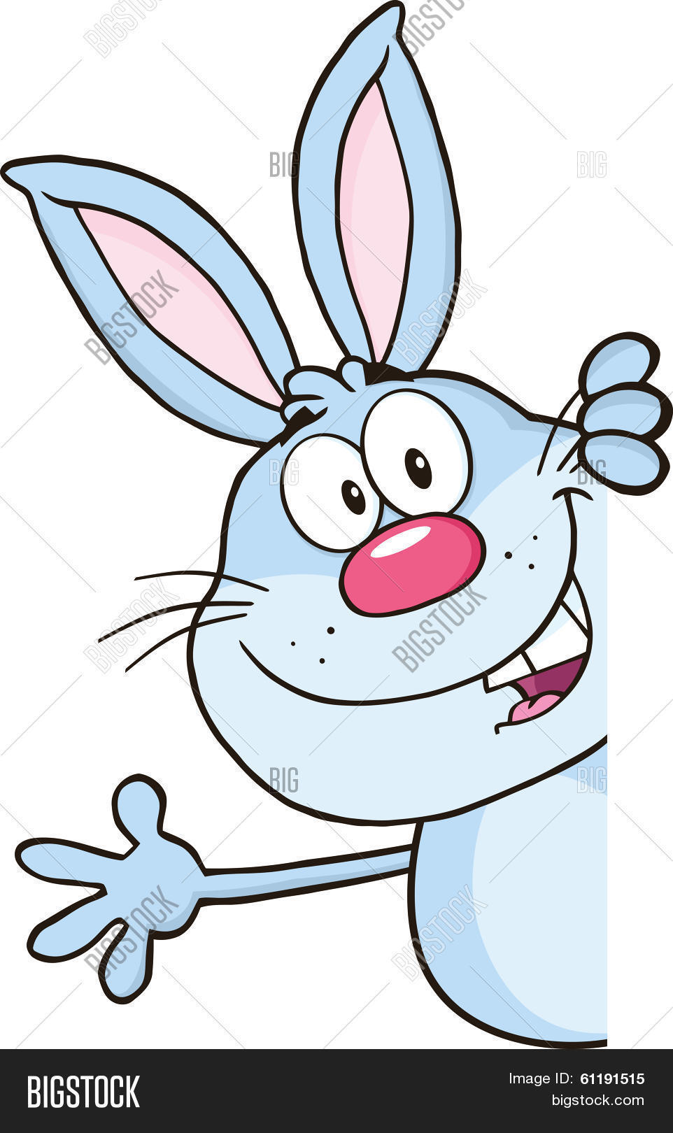 Blue Rabbit Cartoon Image & Photo (Free Trial) | Bigstock