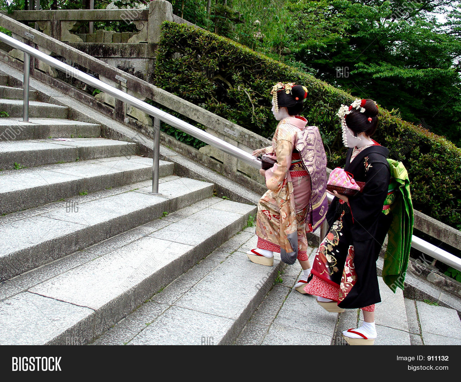 Climbing_Geishas Image & Photo (Free Trial) | Bigstock