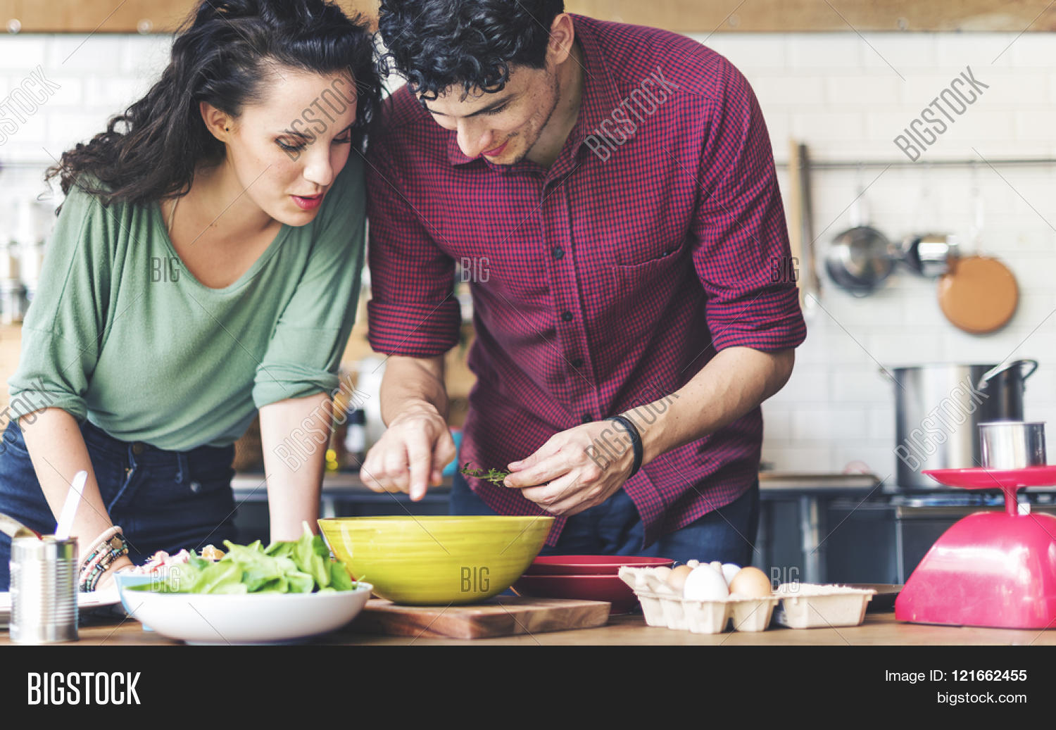 Couple Cooking Hobby Image & Photo (Free Trial) | Bigstock