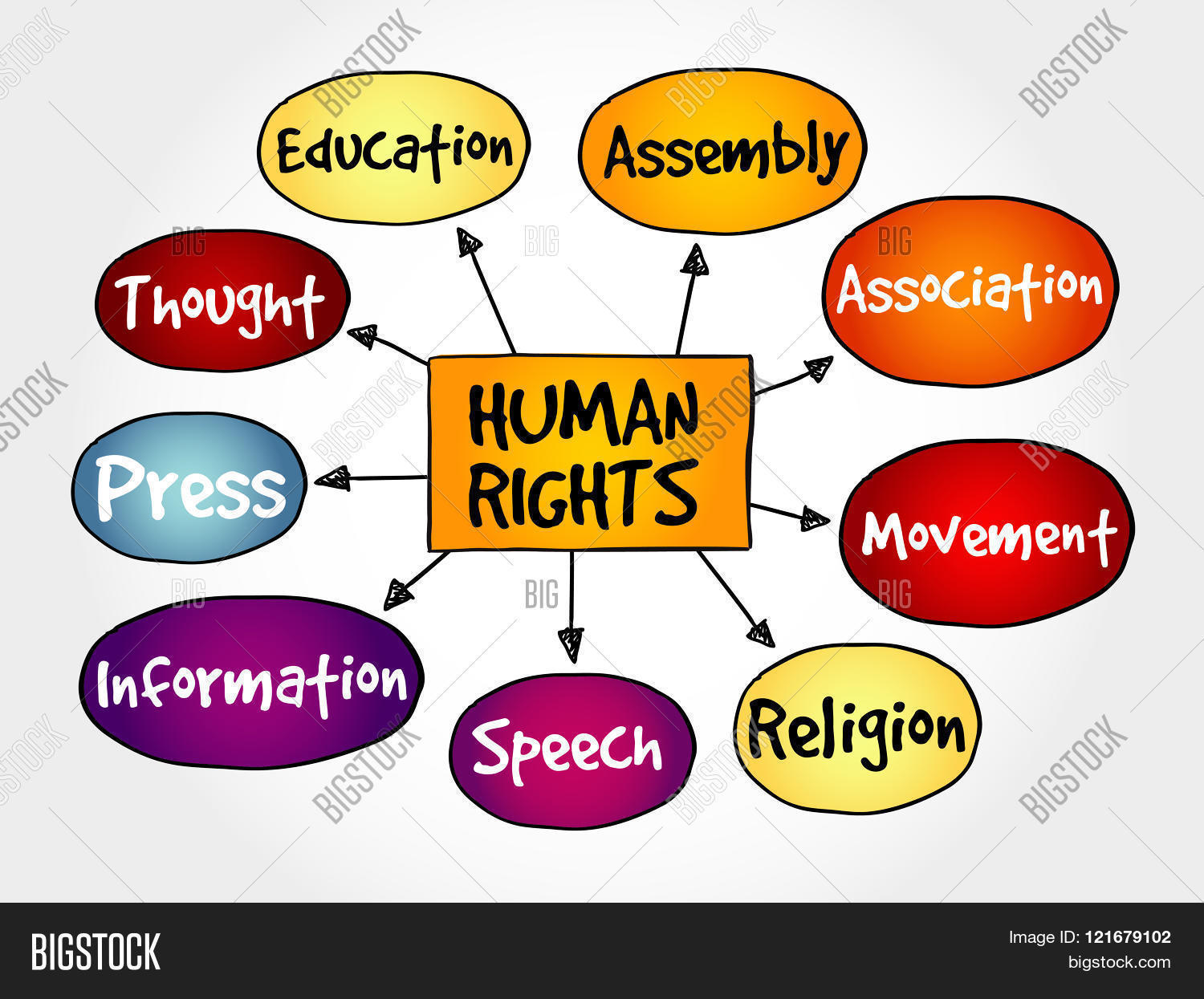 Human Rights Mind Map Image & Photo (Free Trial) | Bigstock