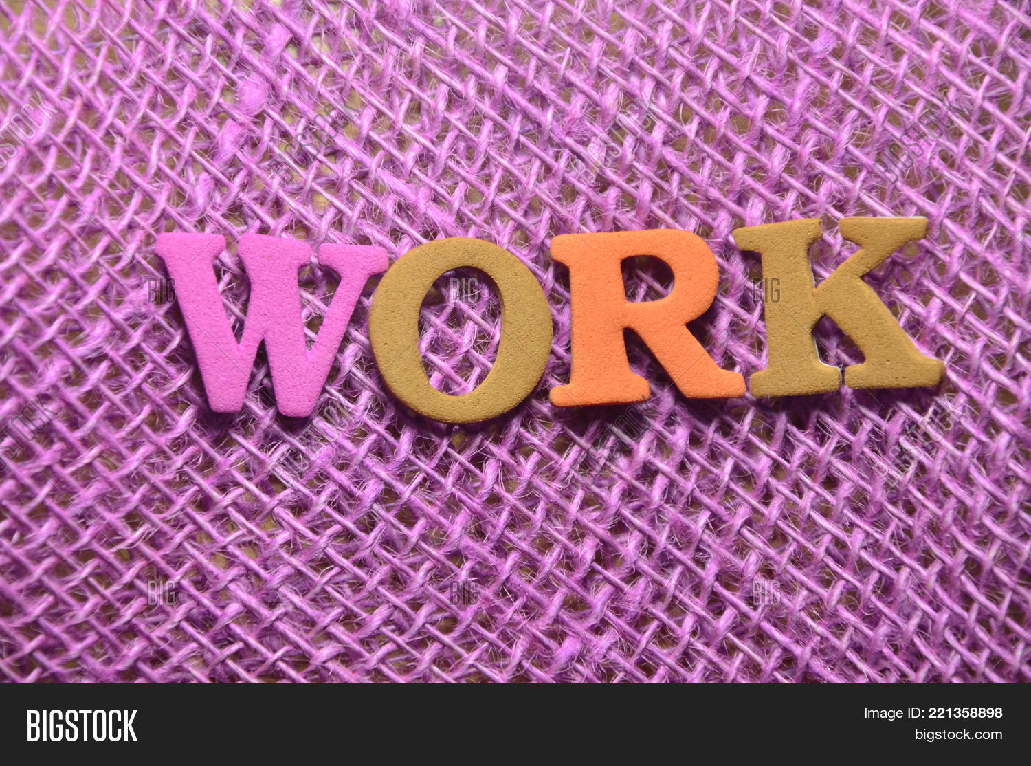 Word Work On Abstract Image & Photo (Free Trial) | Bigstock