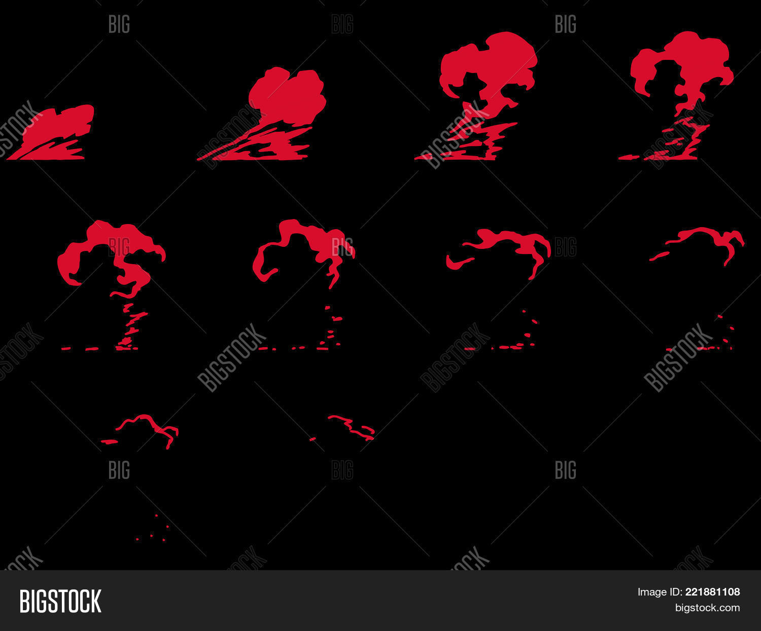 Sprite Sheet Explosion Image & Photo (Free Trial) | Bigstock