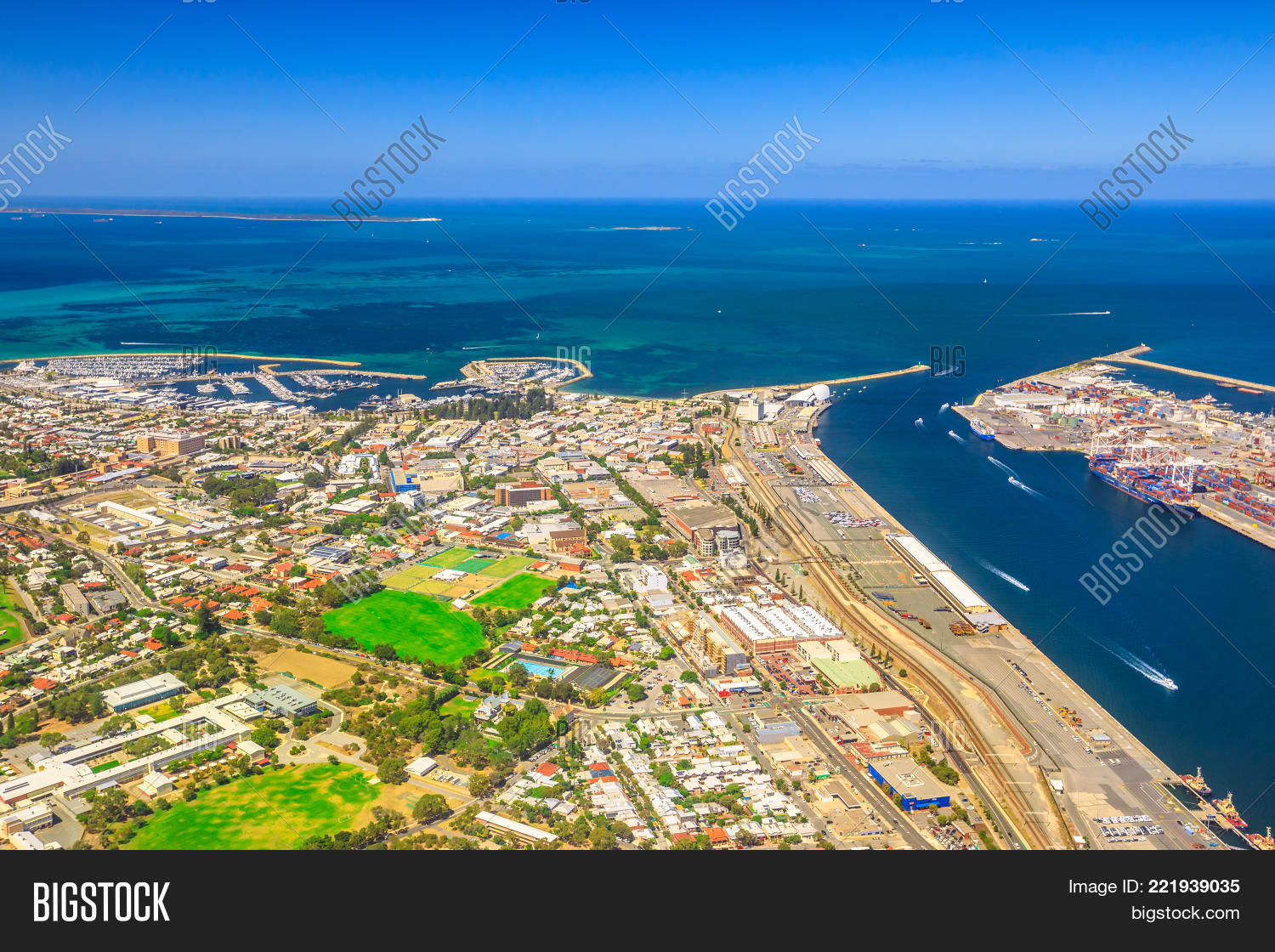 Aerial View Fremantle Image & Photo (Free Trial) | Bigstock