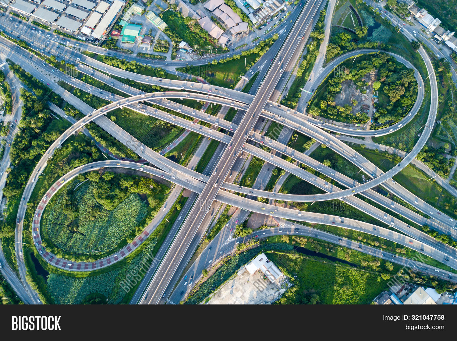 Aerial View Road Image & Photo (Free Trial) | Bigstock