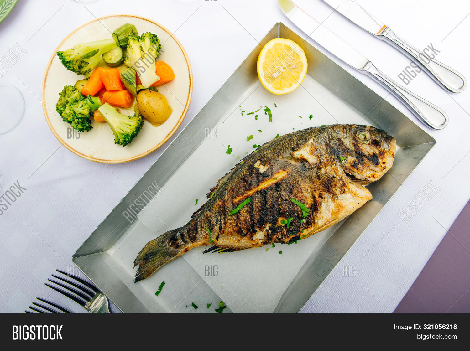 Fresh Grilled Dorado Image & Photo (Free Trial) | Bigstock