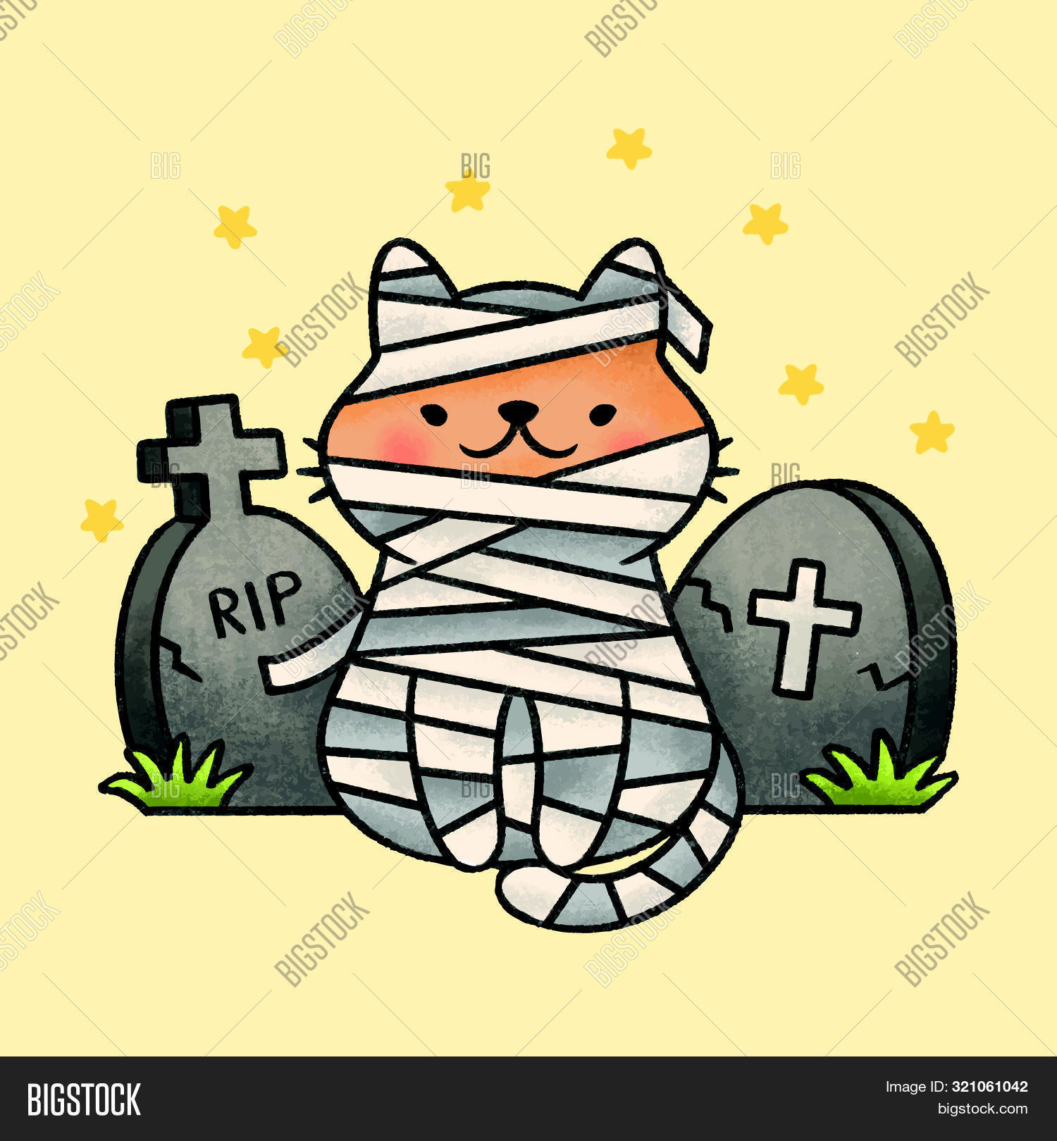 Mummy Cat Costume Vector & Photo (Free Trial) | Bigstock
