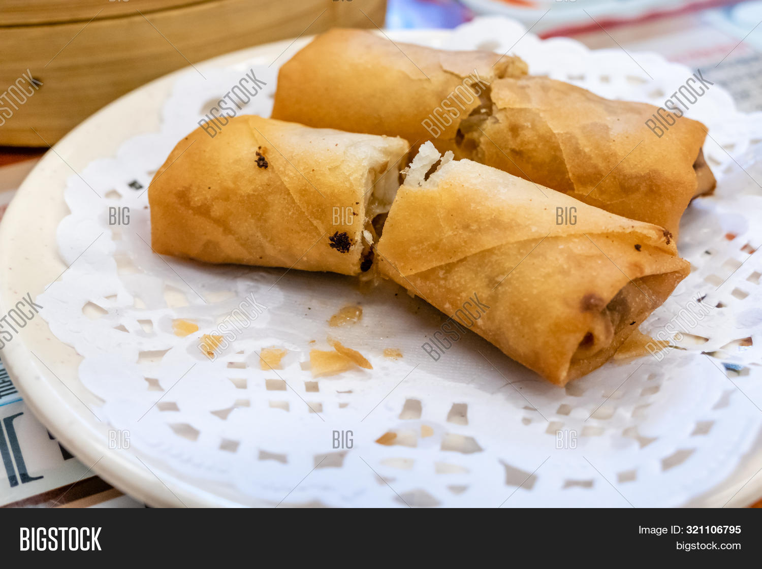 Spring Rolls Plate Image & Photo (Free Trial) | Bigstock