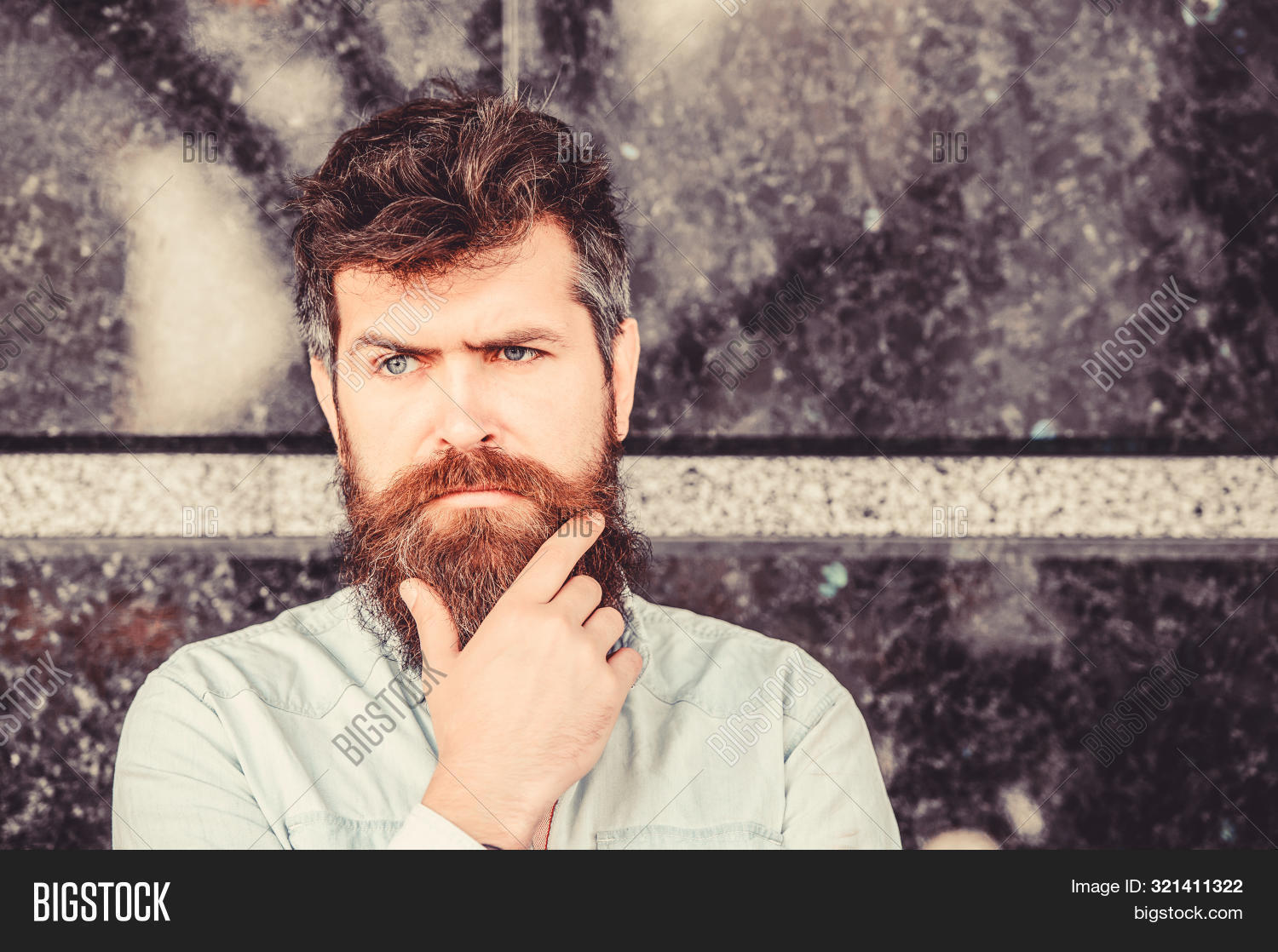 Bearded Man Lush Hair Image & Photo (Free Trial) | Bigstock