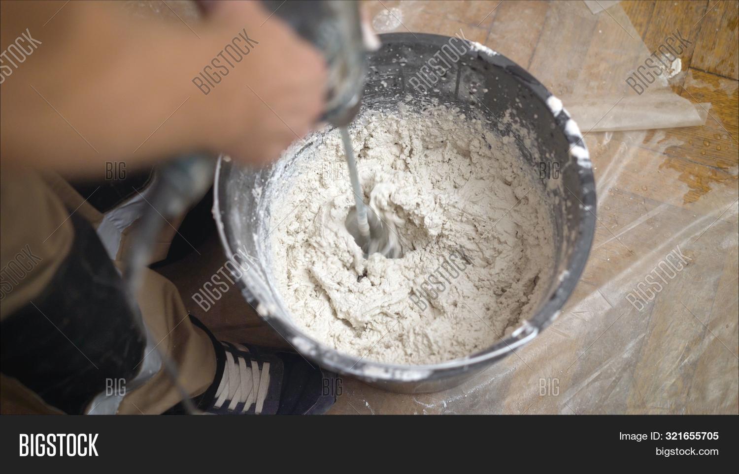 Worker Mixes Mixer Image & Photo (Free Trial) | Bigstock