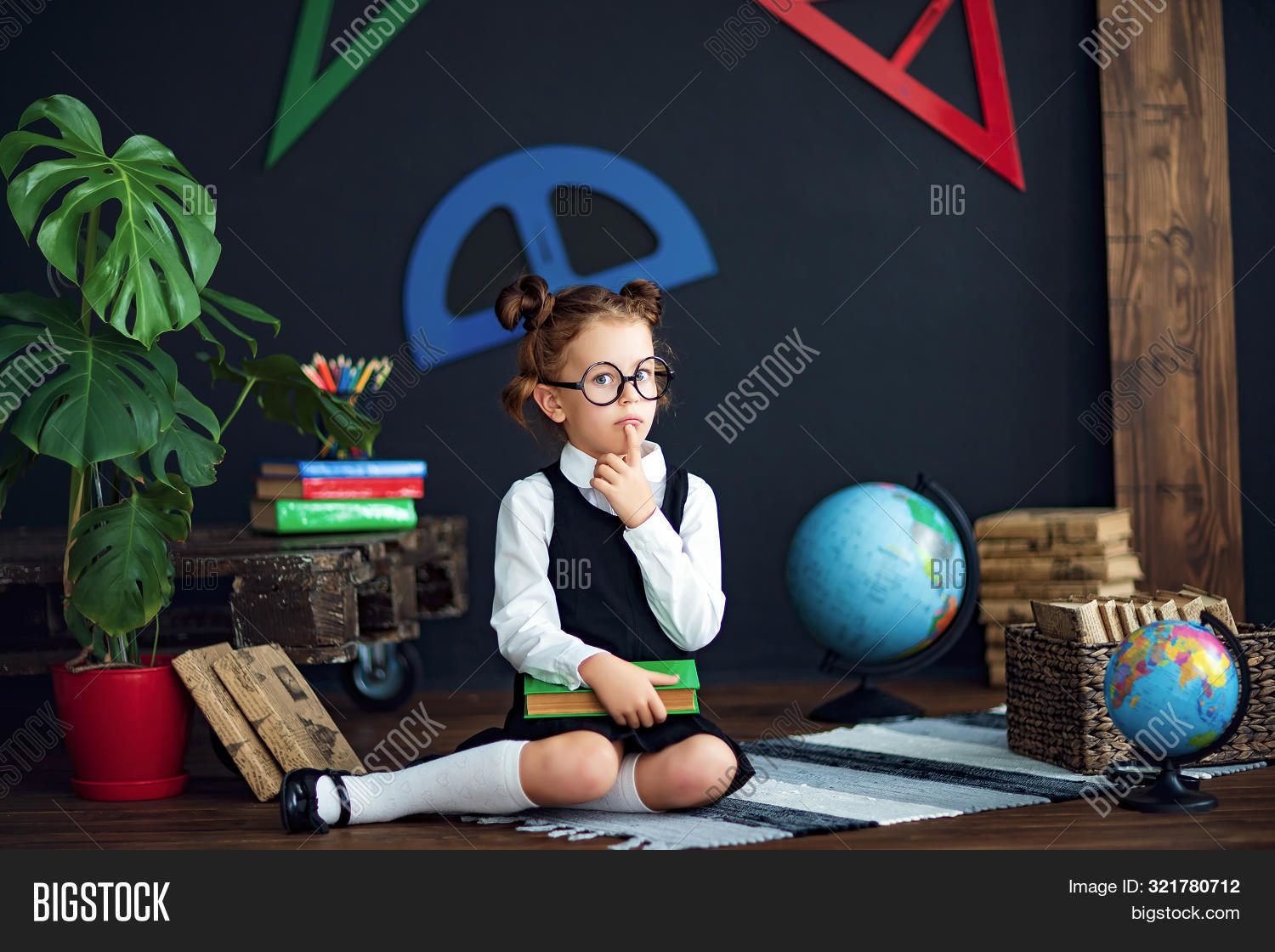 Clever Little Girl Image & Photo (Free Trial) | Bigstock