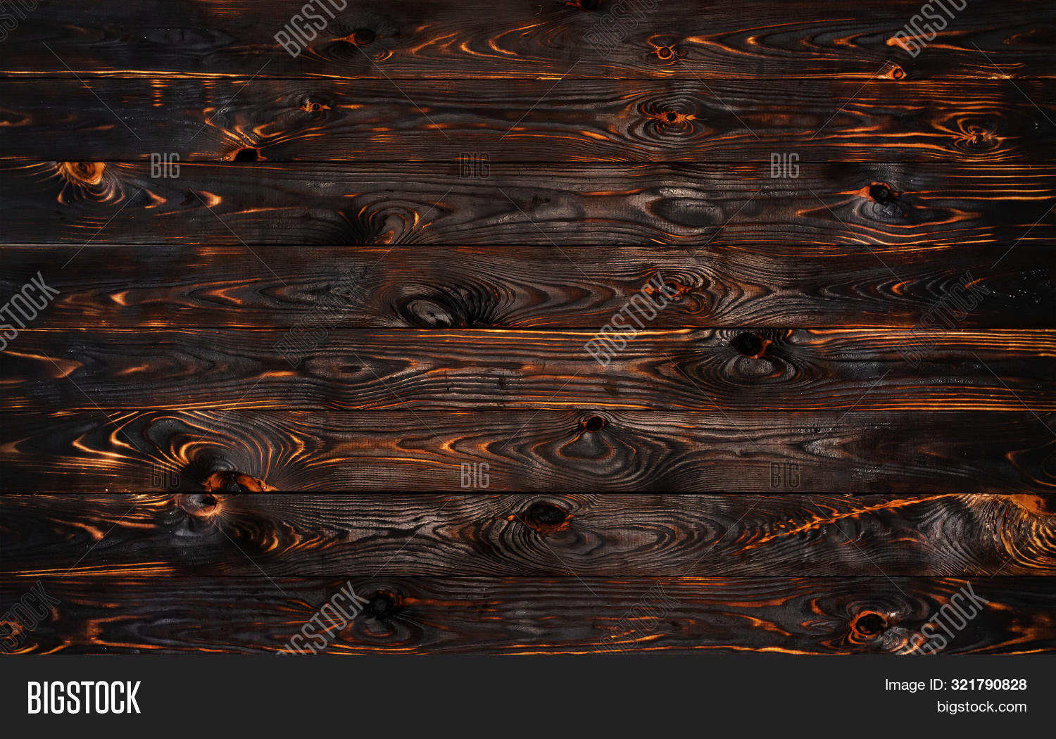 Burnt Wood Plank