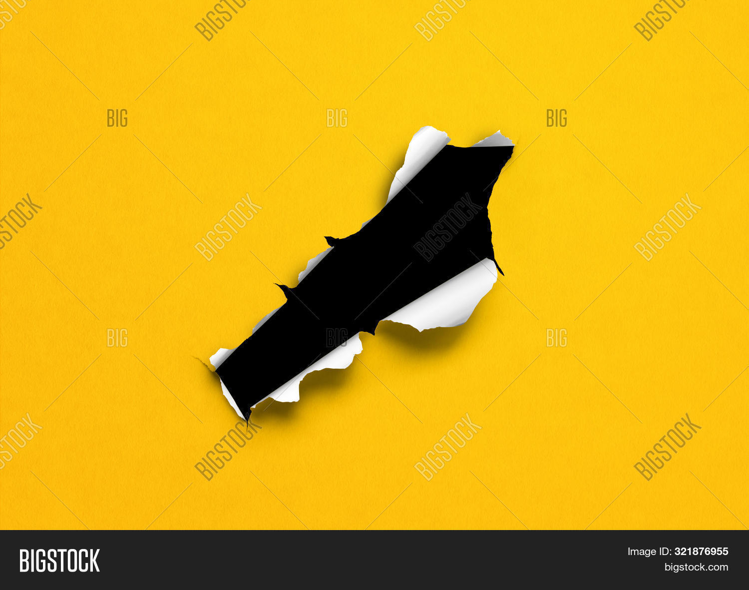 Yellow Torn Paper Image & Photo (Free Trial) | Bigstock