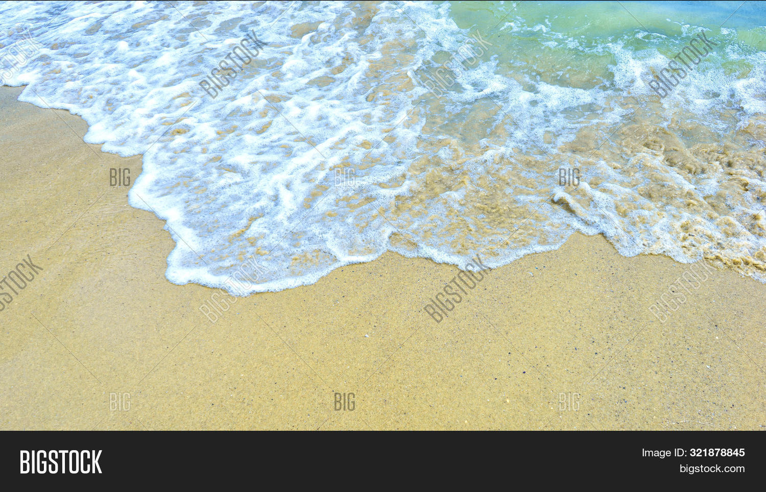 Wave Roll Into Beach Image & Photo (Free Trial) | Bigstock