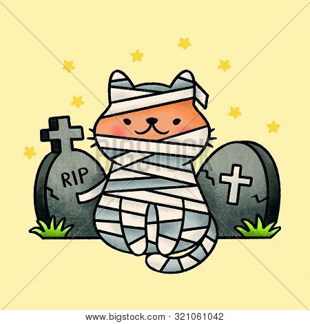 Mummy Cat Costume Vector & Photo (Free Trial) | Bigstock
