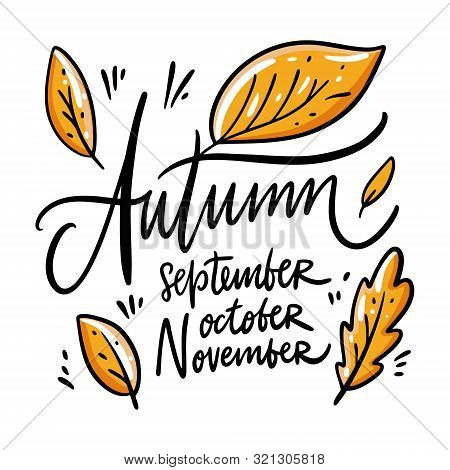 Autumn Names Months Vector & Photo (Free Trial) | Bigstock