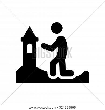 Sand Art Line Icon On Vector & Photo (Free Trial) | Bigstock