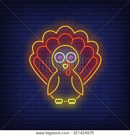 Turkey Bird Neon Sign Vector & Photo (Free Trial) | Bigstock
