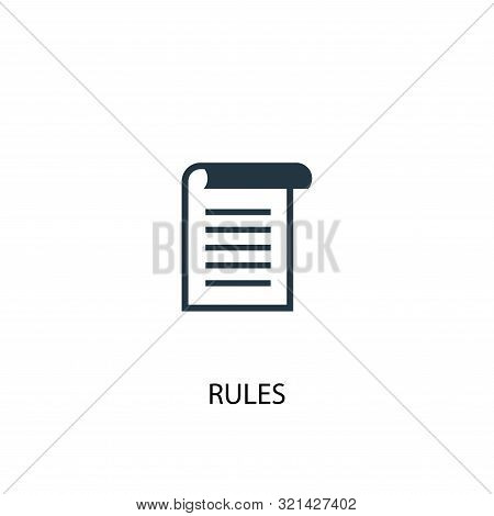 Rules Icon. Simple Vector & Photo (Free Trial) | Bigstock