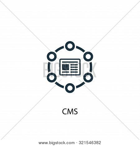 Cms Icon. Simple Vector & Photo (Free Trial) | Bigstock